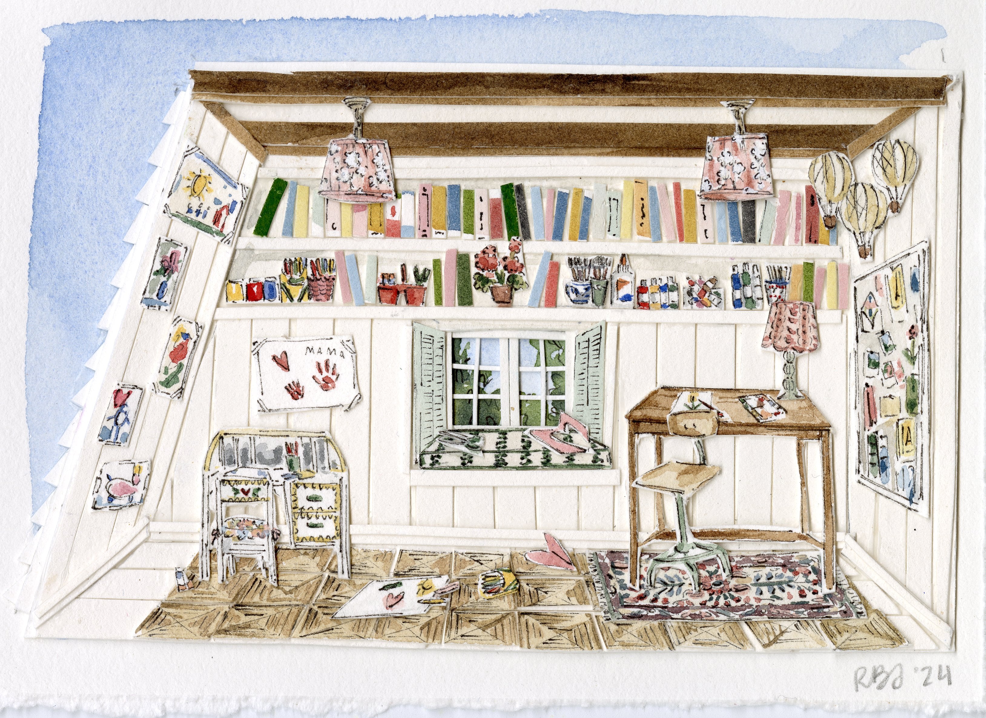 Original Dollhouse Attic Art Studio – Riley Sheehey