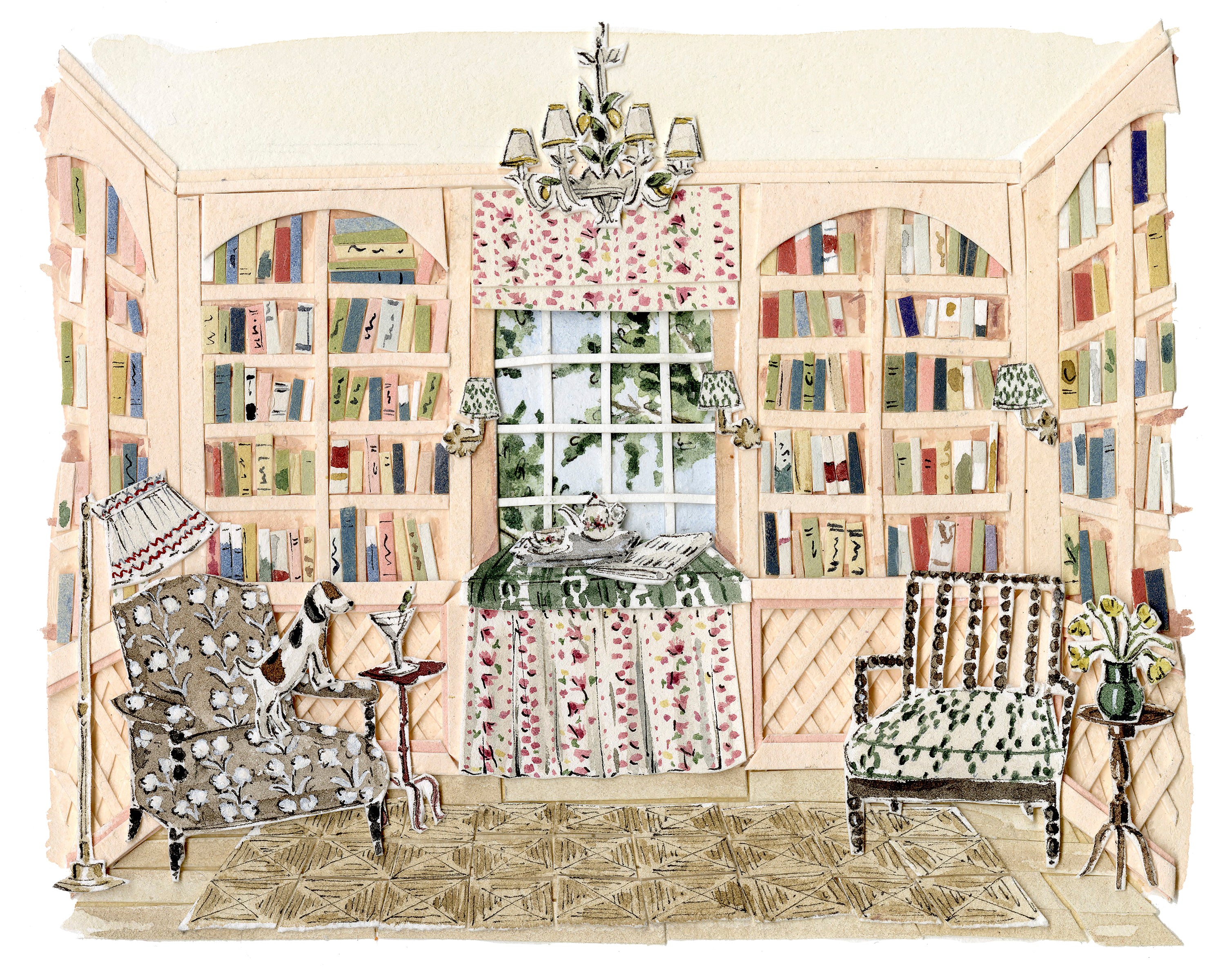 Dollhouse Library Print – Riley Sheehey